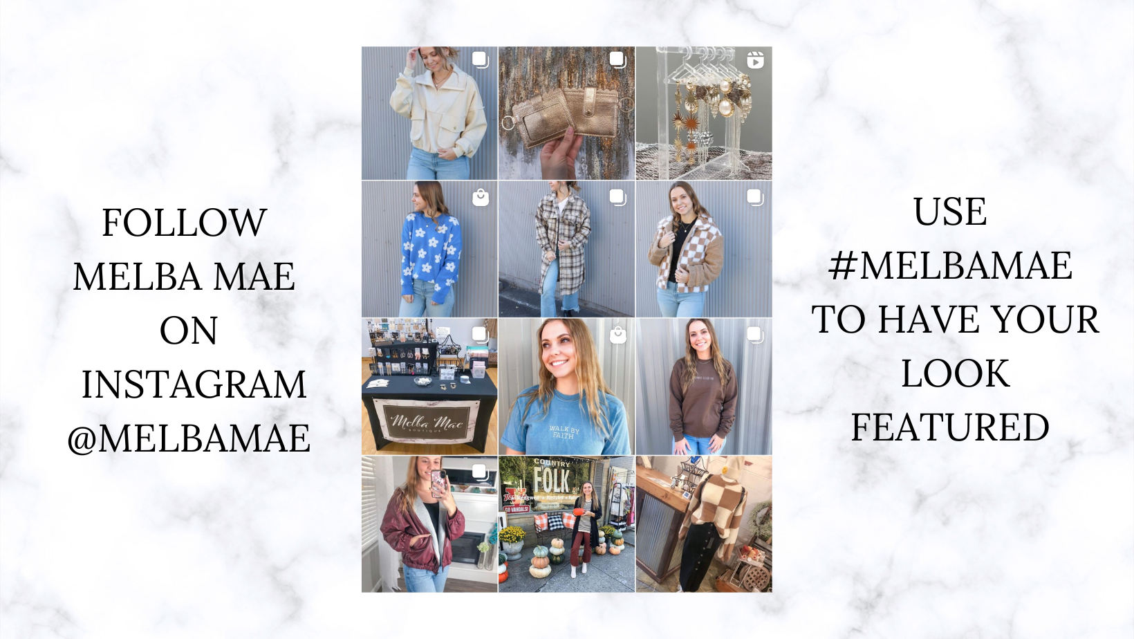 Melba Mae is an online women's clothing and accessories boutique.